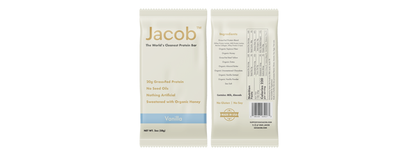 Jacob Bar – Real Ingredients and 20g of Protein – No Additives