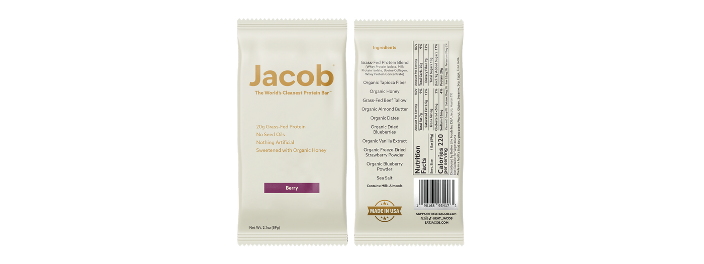 Clean Protein Bars With Beef Tallow | Jacob