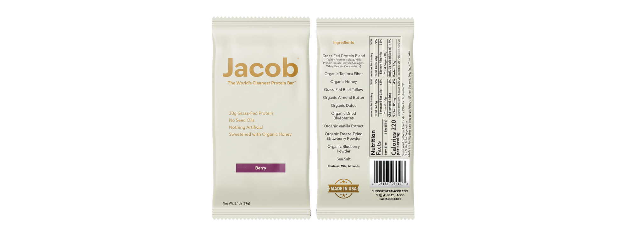 Clean Protein Bars With Beef Tallow | Jacob