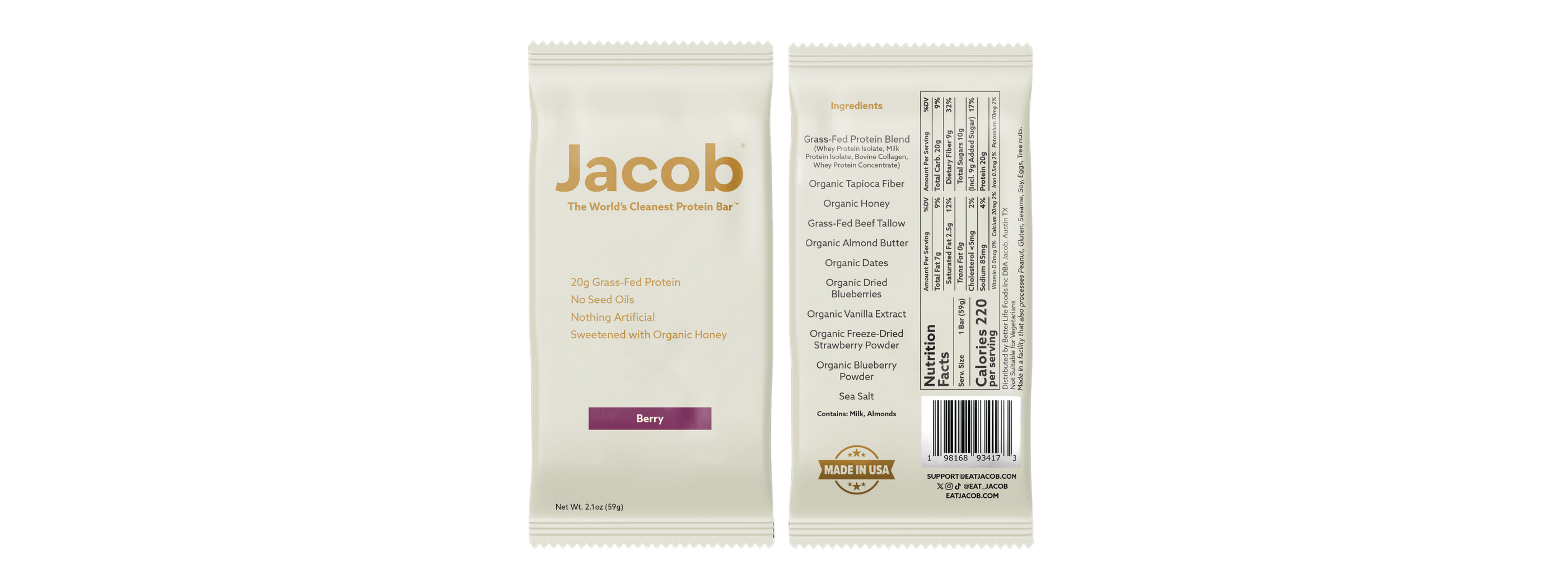 Clean Protein Bars With Beef Tallow | Jacob